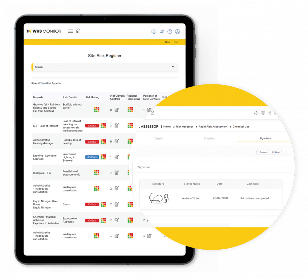 Mobile Compliance Application | Safety Inspection Audit | WHS Monitor