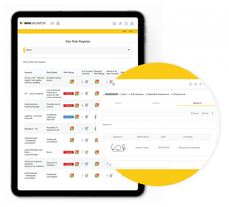 Mobile Compliance Application | Safety Inspection Audit | WHS Monitor