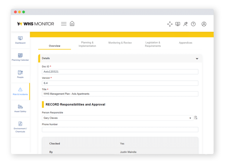 WHS Project Management | Project Specific Safety Plans | WHS Monitor